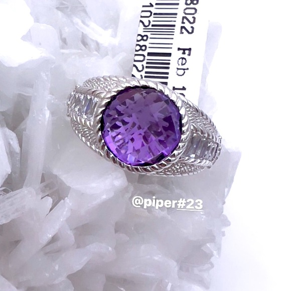 Judith Ripka | Jewelry | Nwt Judith Ripka Amethyst Diamonique Sterling ...